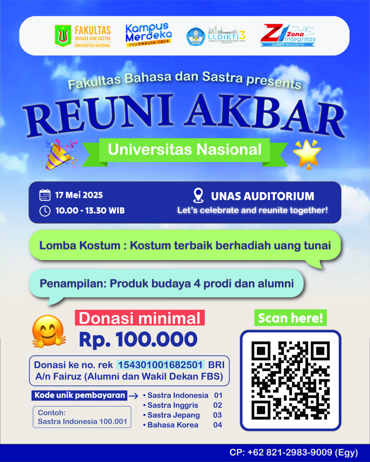 REUNI AKBAR FBS UNAS 2025 – Fakultas Bahasa dan Sastra